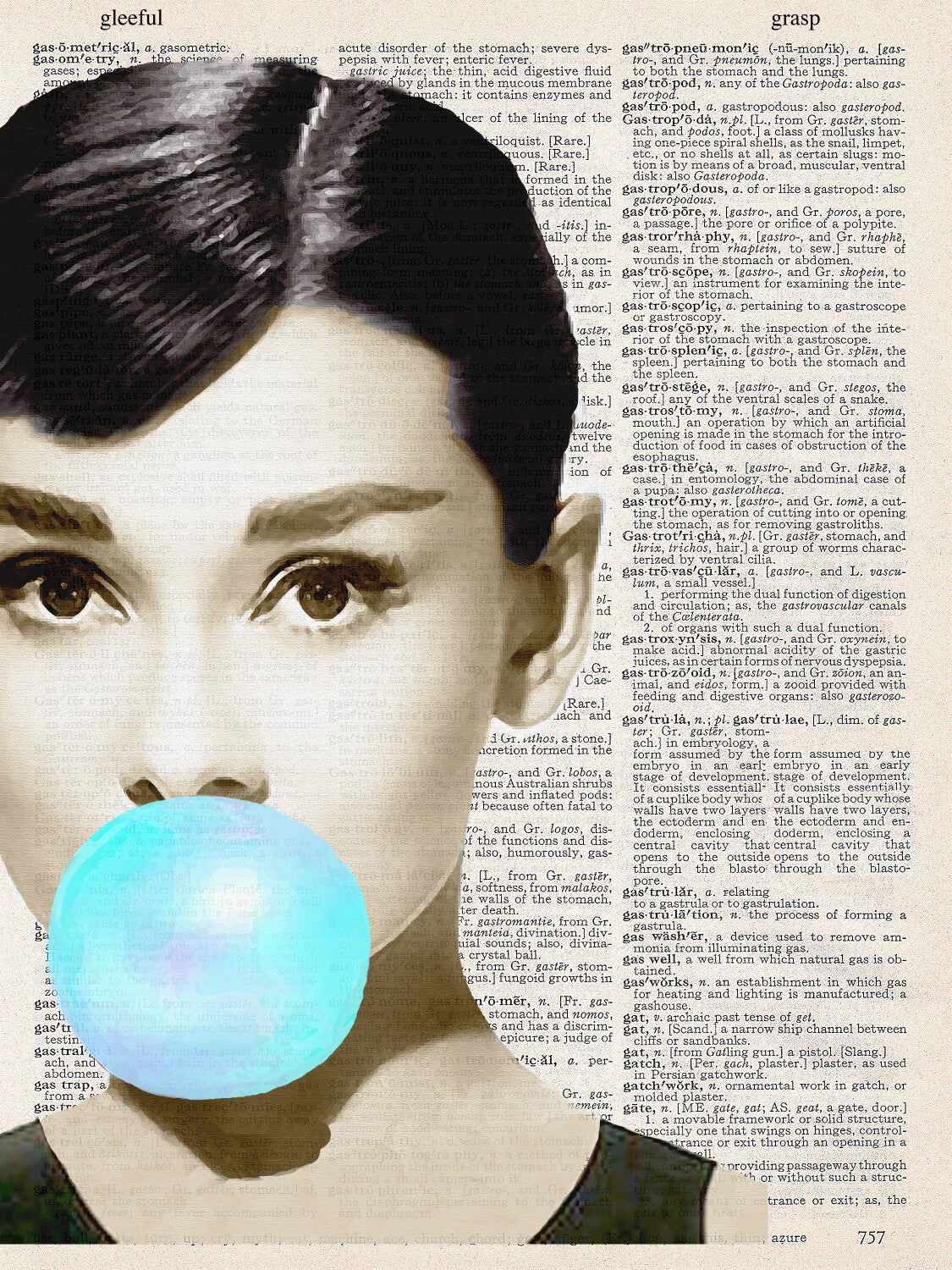 AUDREY BUBBLE PRINT – ARTNWORDZ